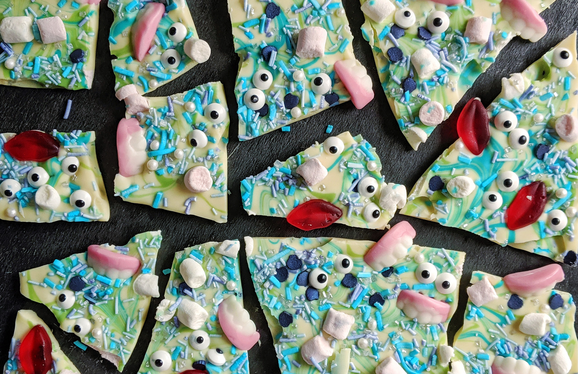 Halloween Molten Monster Chocolate Bark Recipe - My Gluten Free Guide