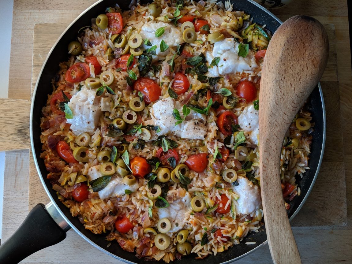 Mediterranean Fish One Pot Recipe (GF, DF)