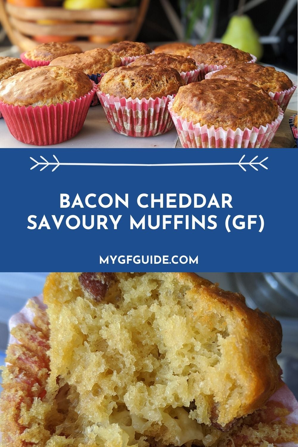 Bacon Cheddar Savoury Muffins Recipe - My Gluten Free Guide