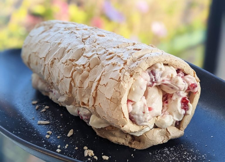 Raspberry Meringue Roulade (GF) - My Gluten Free Guide