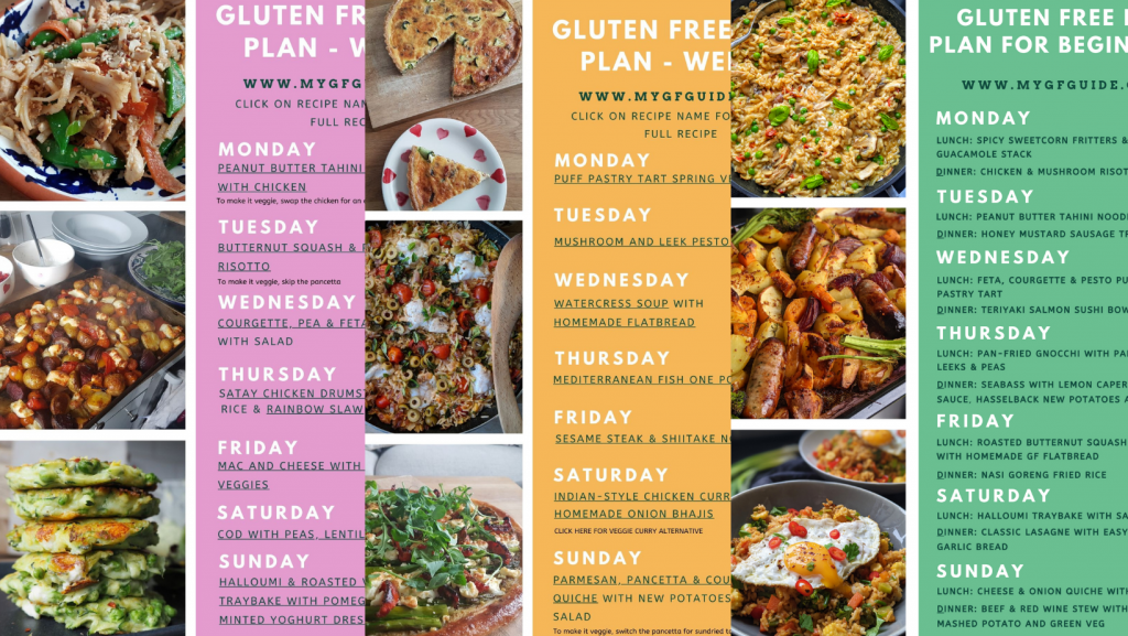 Gluten Free Meal Plans - 8 Weeks of Recipes! - My Gluten Free Guide