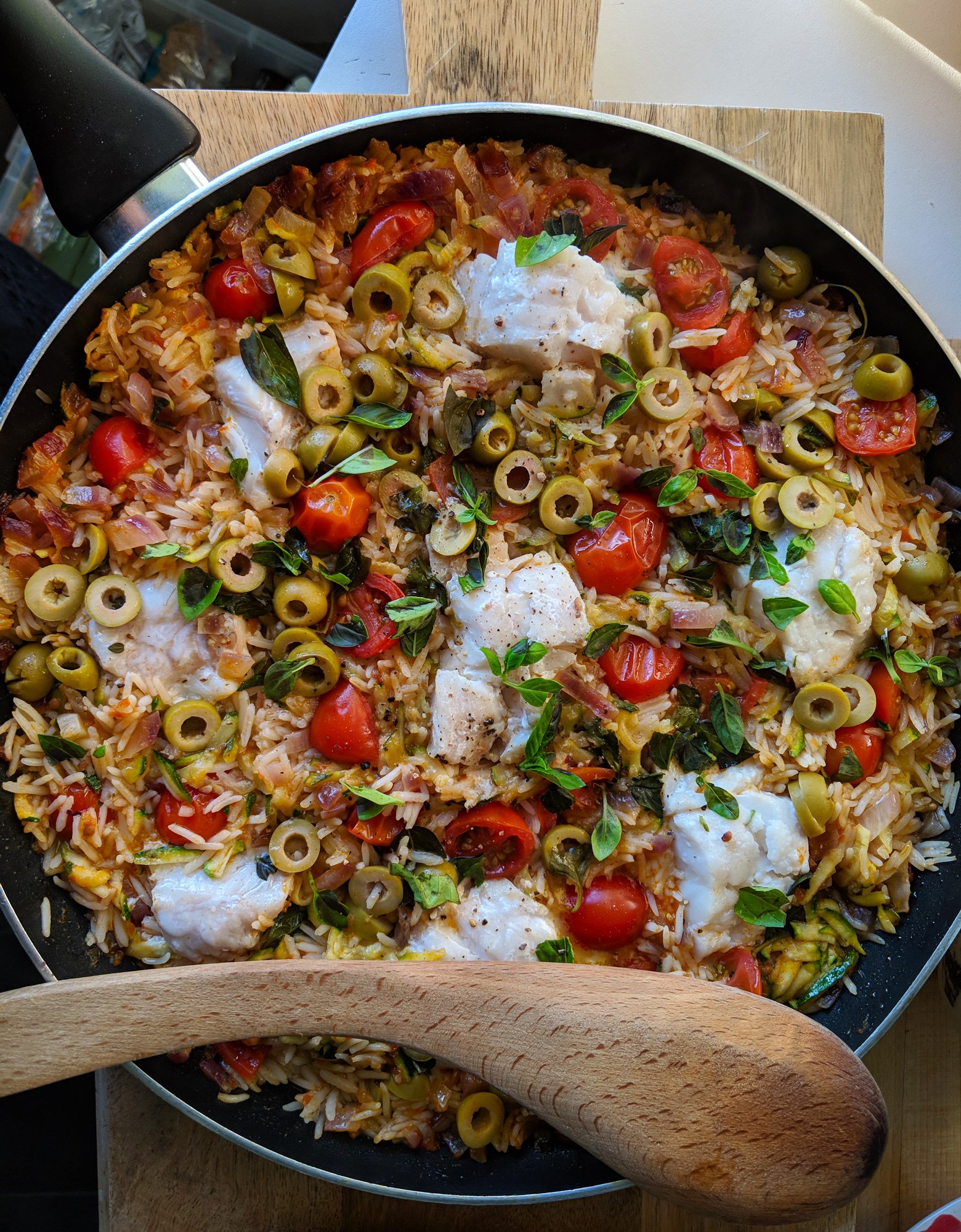 Mediterranean Fish One Pot Recipe (GF, DF)