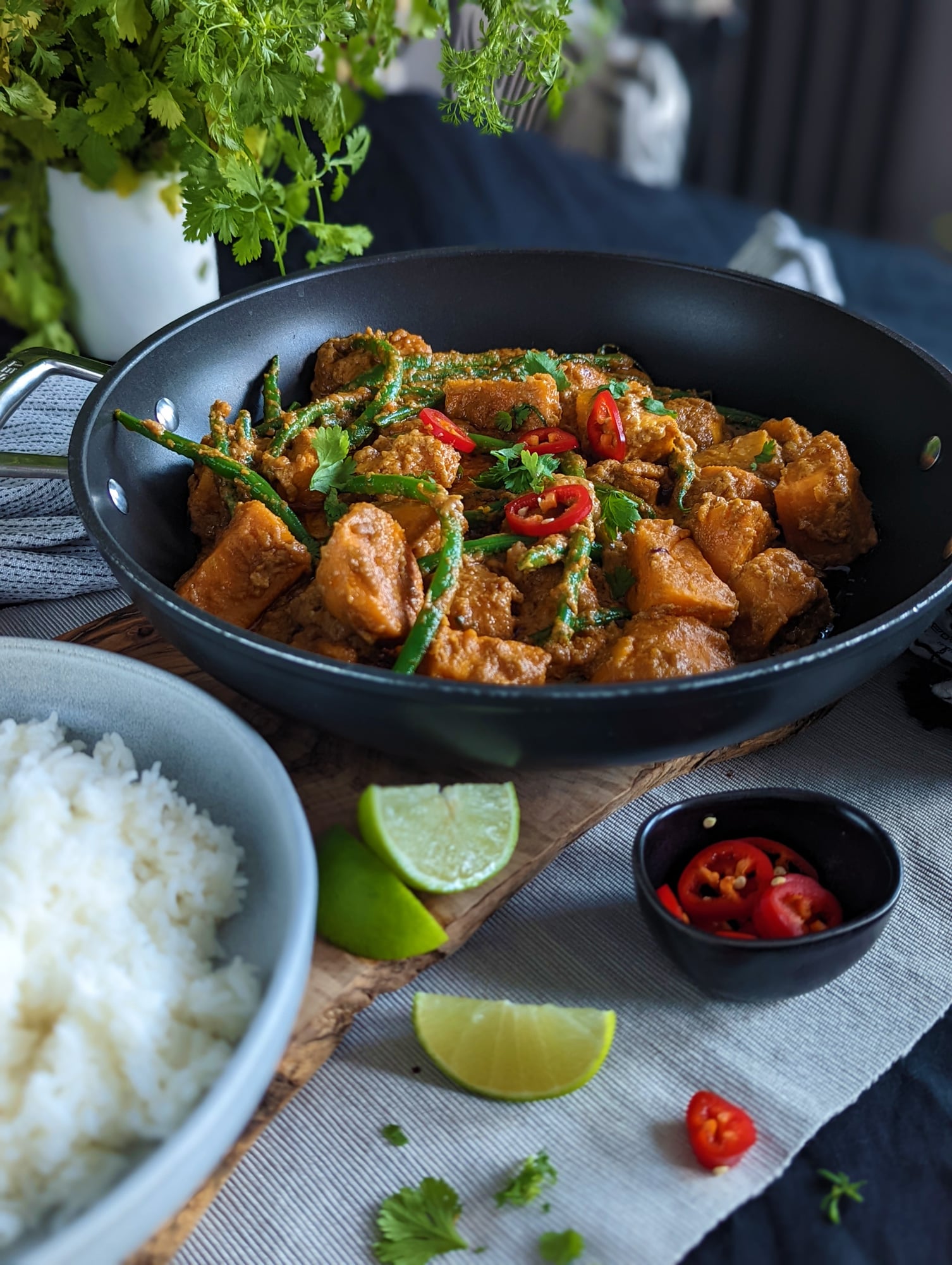 Satay Sweet Potato Curry (GF, DF)