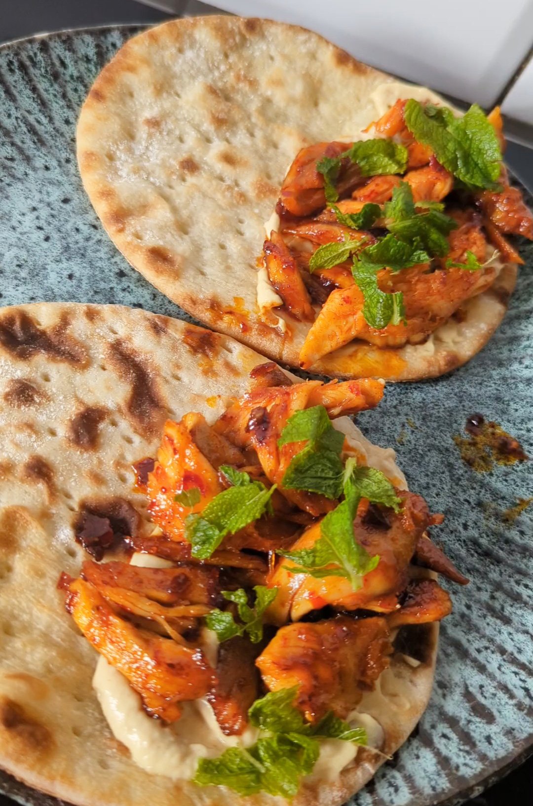 Honey Harissa Chicken Flatbread (GF, DF)